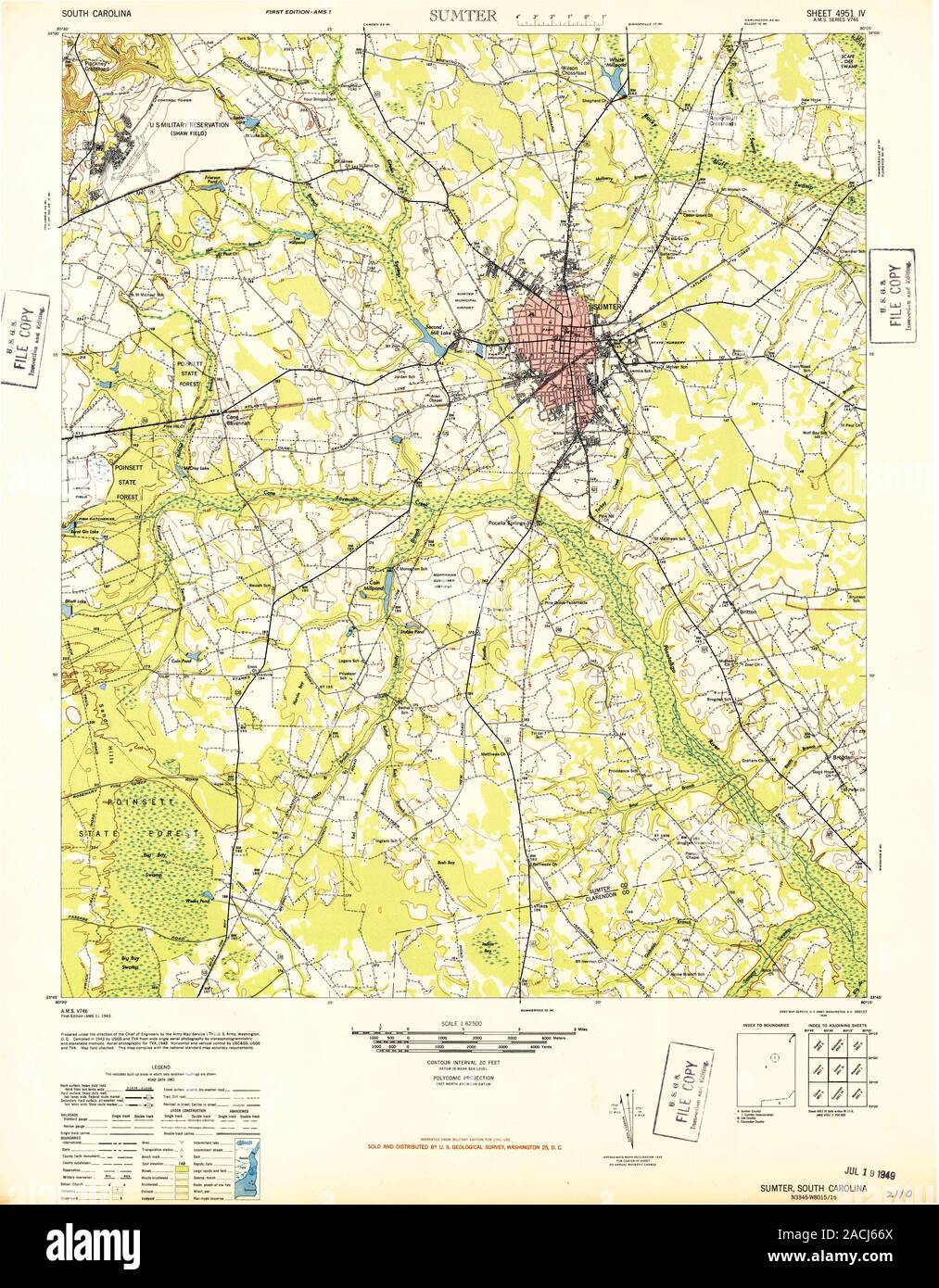 Sumter south carolina map hi-res stock photography and images - Alamy