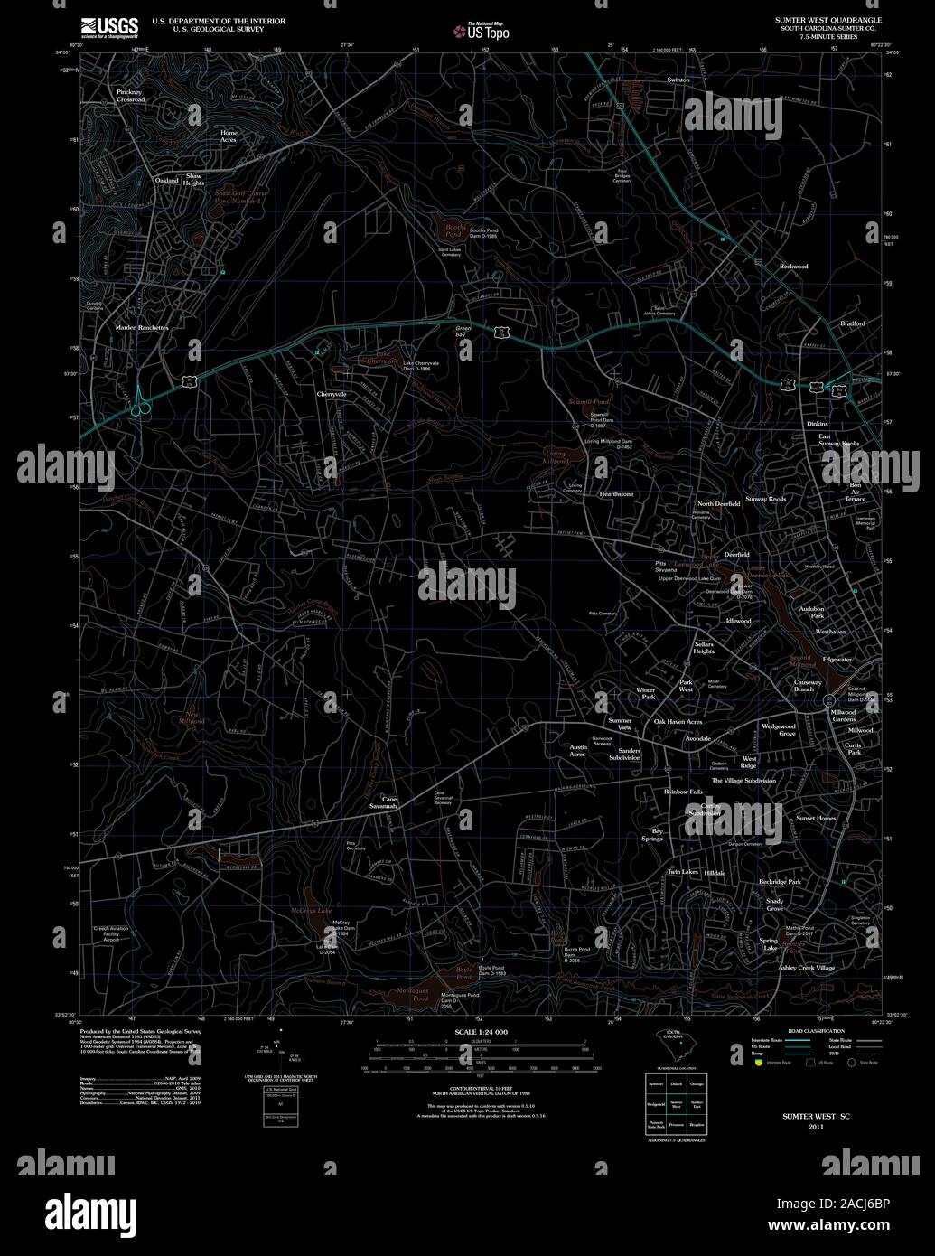 Sumter south carolina map hi-res stock photography and images - Alamy