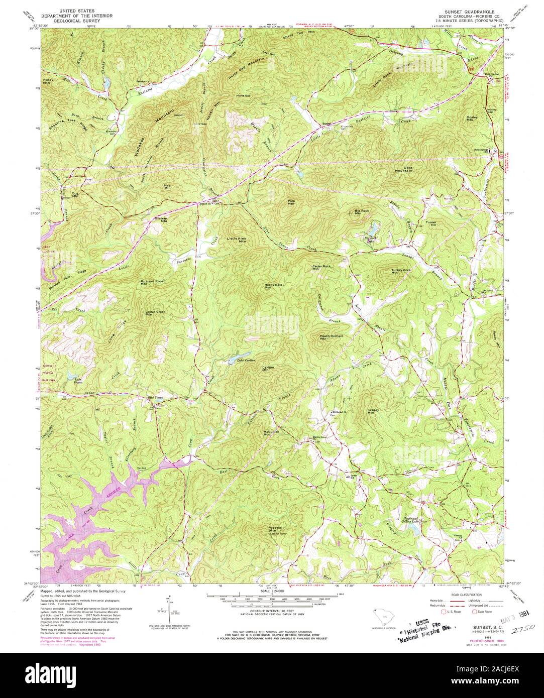 Map of sumter south carolina hi-res stock photography and images - Alamy