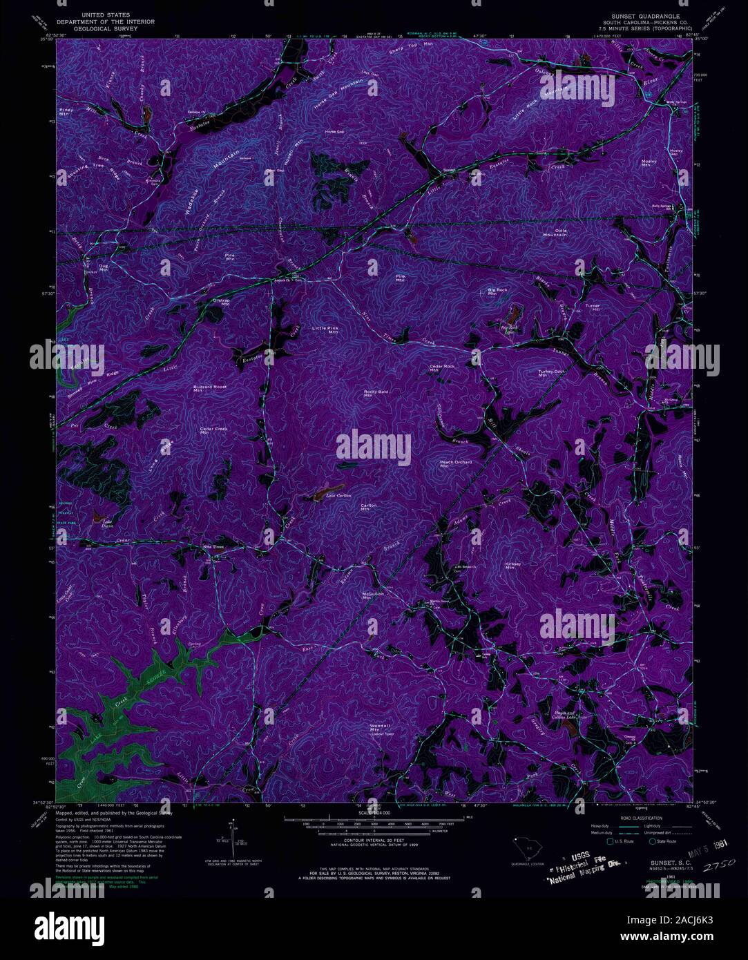 Map of sumter south carolina hi-res stock photography and images - Alamy