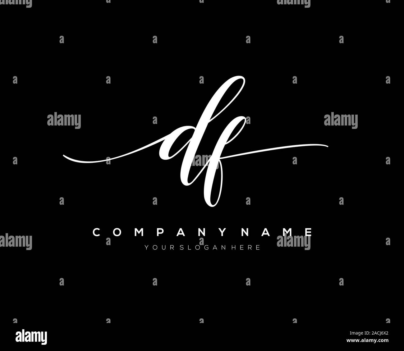 Letter df vector vectors hi-res stock photography and images - Alamy