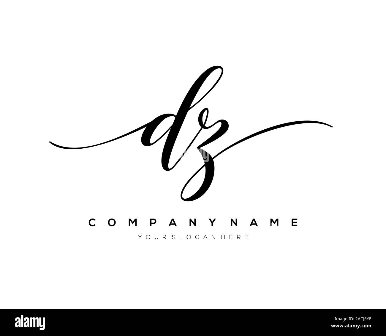 Dz letter logo hi-res stock photography and images - Alamy