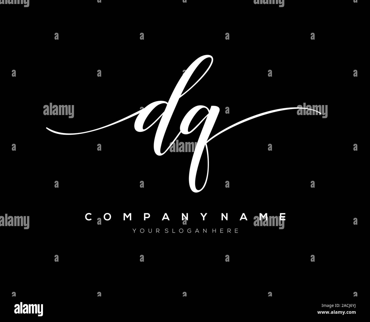 Dq letter logo Stock Vector Images - Alamy