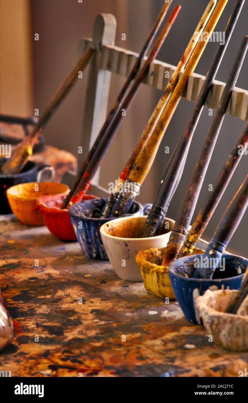 Joan Miro's studio, Spain. Joan Miro i Ferra (1893-1983) was a Catalan ...