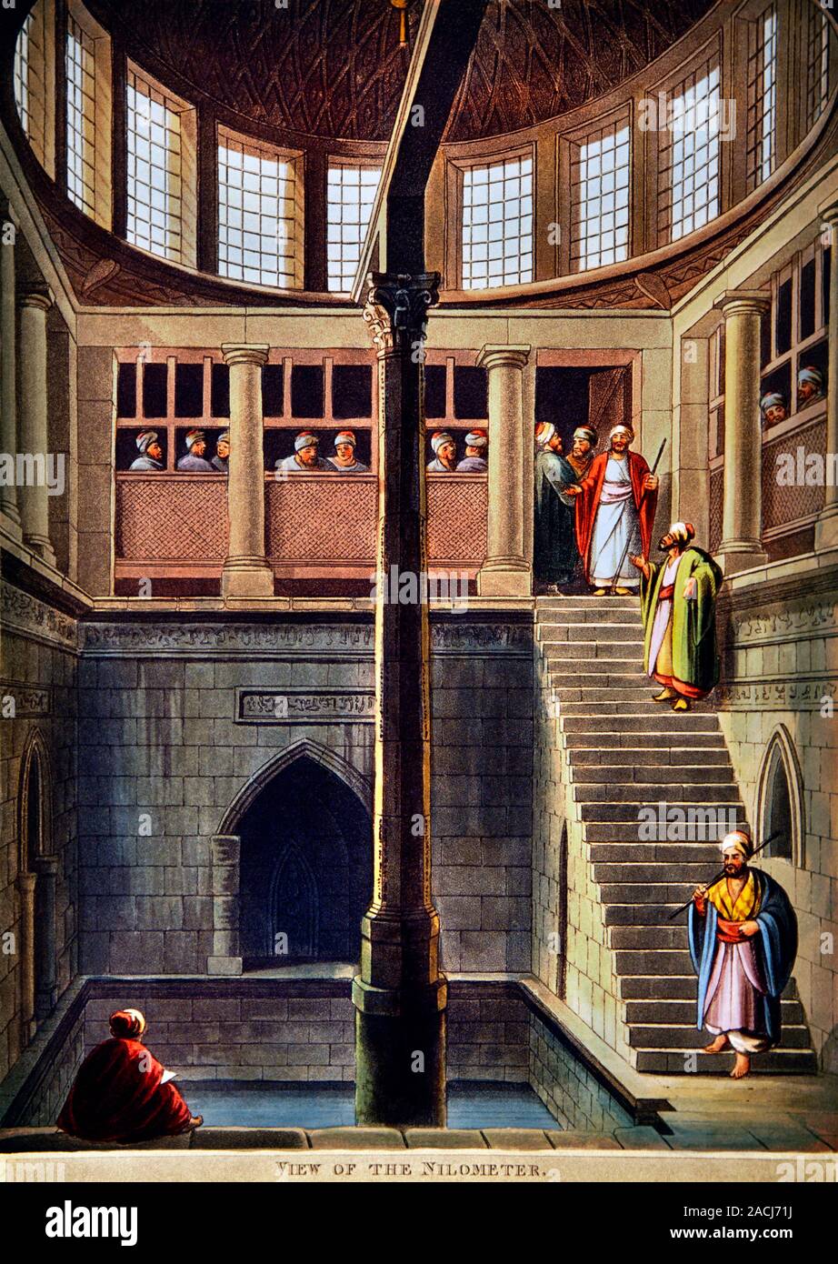 Nilometer, Alexandria, Egypt. Several buildings were built in Egypt ...