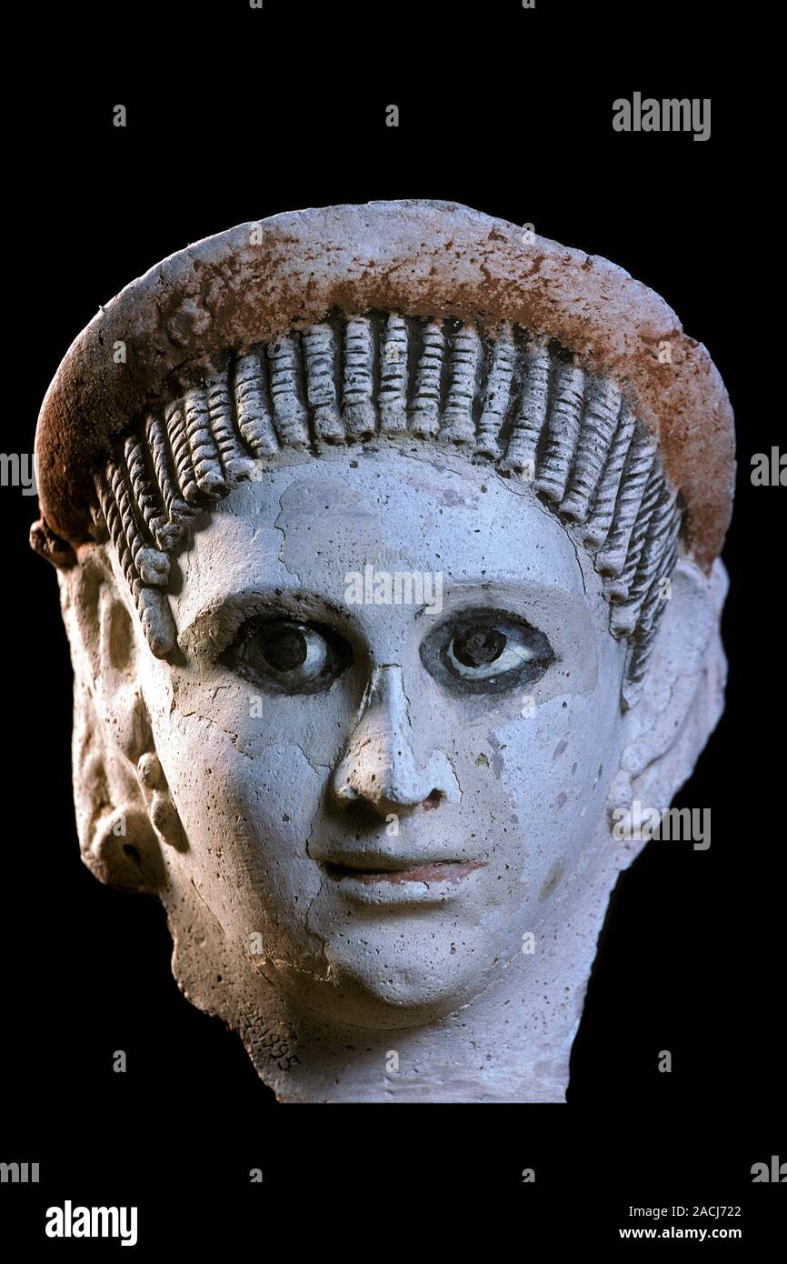 Funerary mask, Alexandria, Egypt. This funerary mask dates from the ...