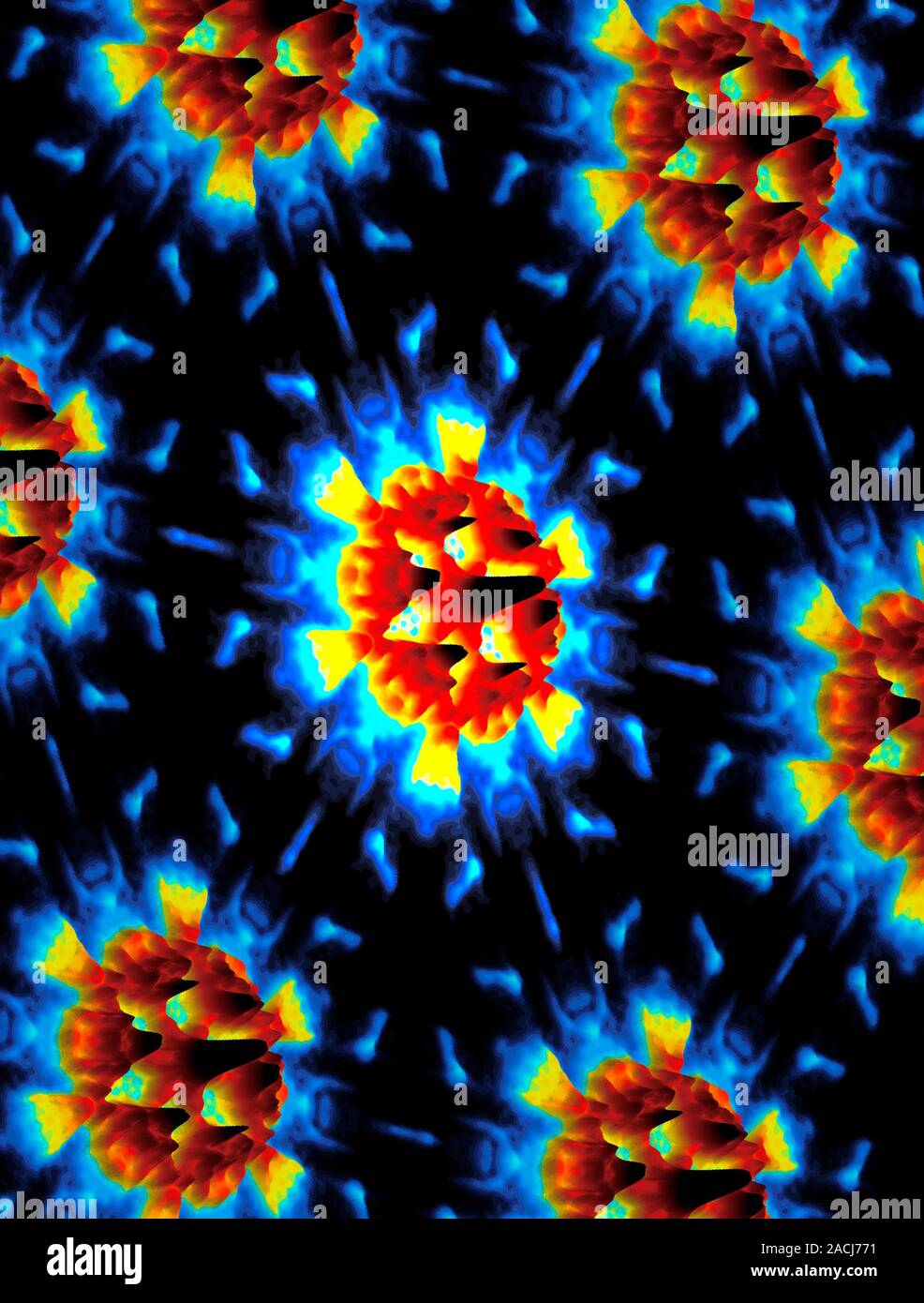 Quantum waves in topological insulators. Computer model showing ...