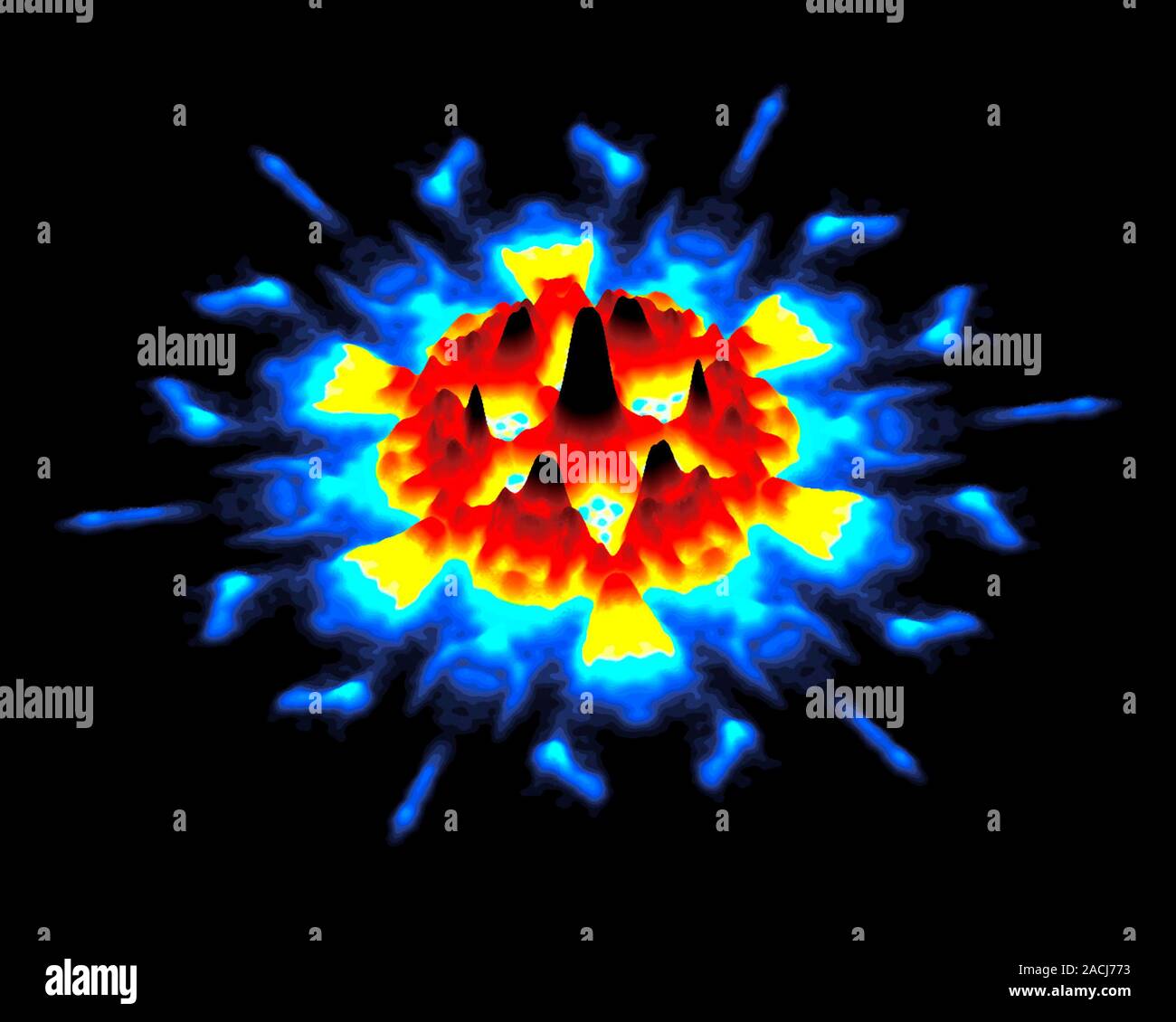 Quantum waves in topological insulators. Computer model showing ...