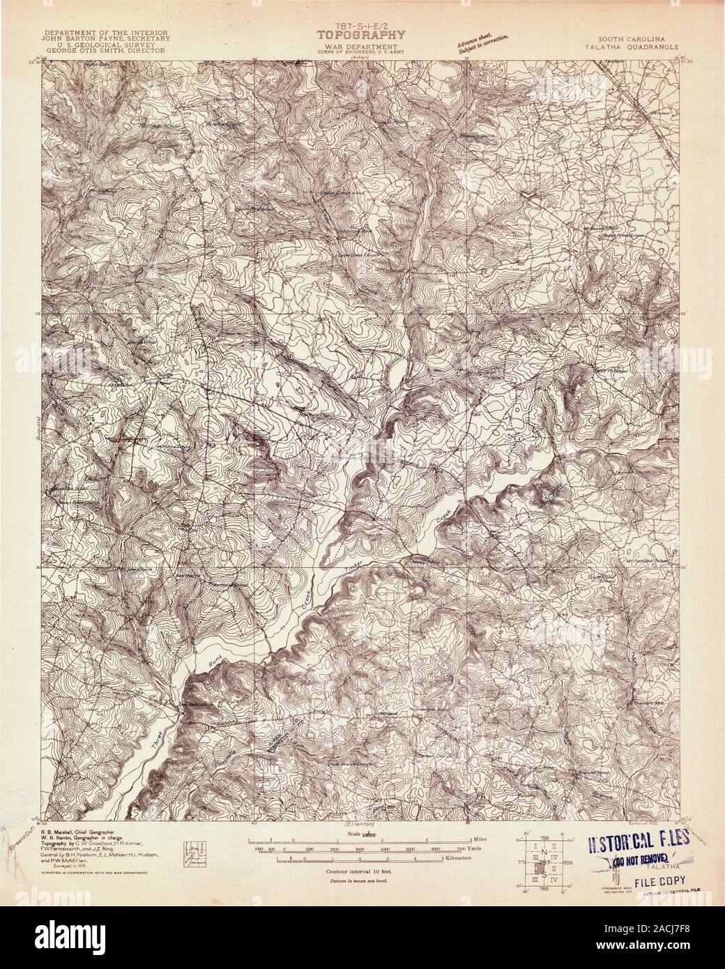 Map of the south 1920 hi-res stock photography and images - Alamy