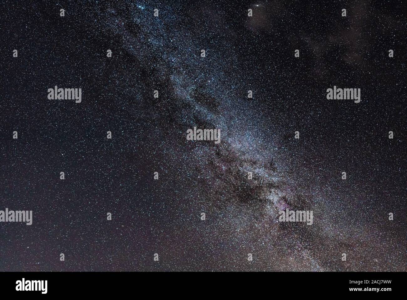 Night sky with stars and Milky Way galaxy in outer space, universe ...