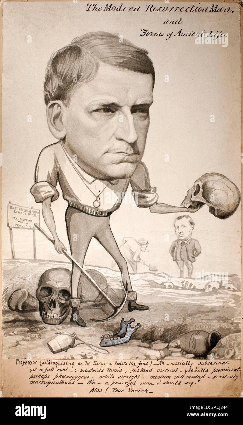 George Rolleston, physician and zoologist (1829-1881). Large cartoon ...