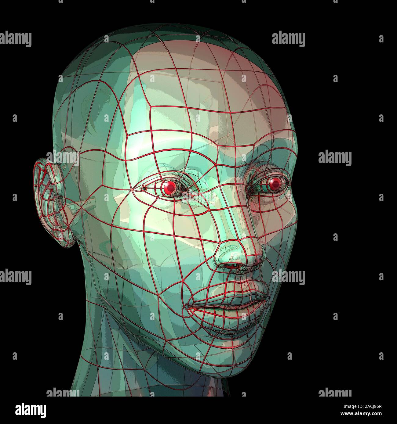 Female head, artwork Stock Photo - Alamy