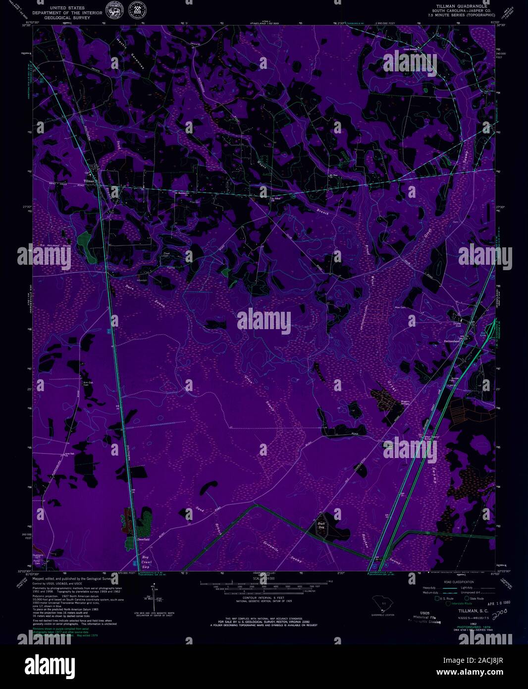Map of tillman hi-res stock photography and images - Alamy