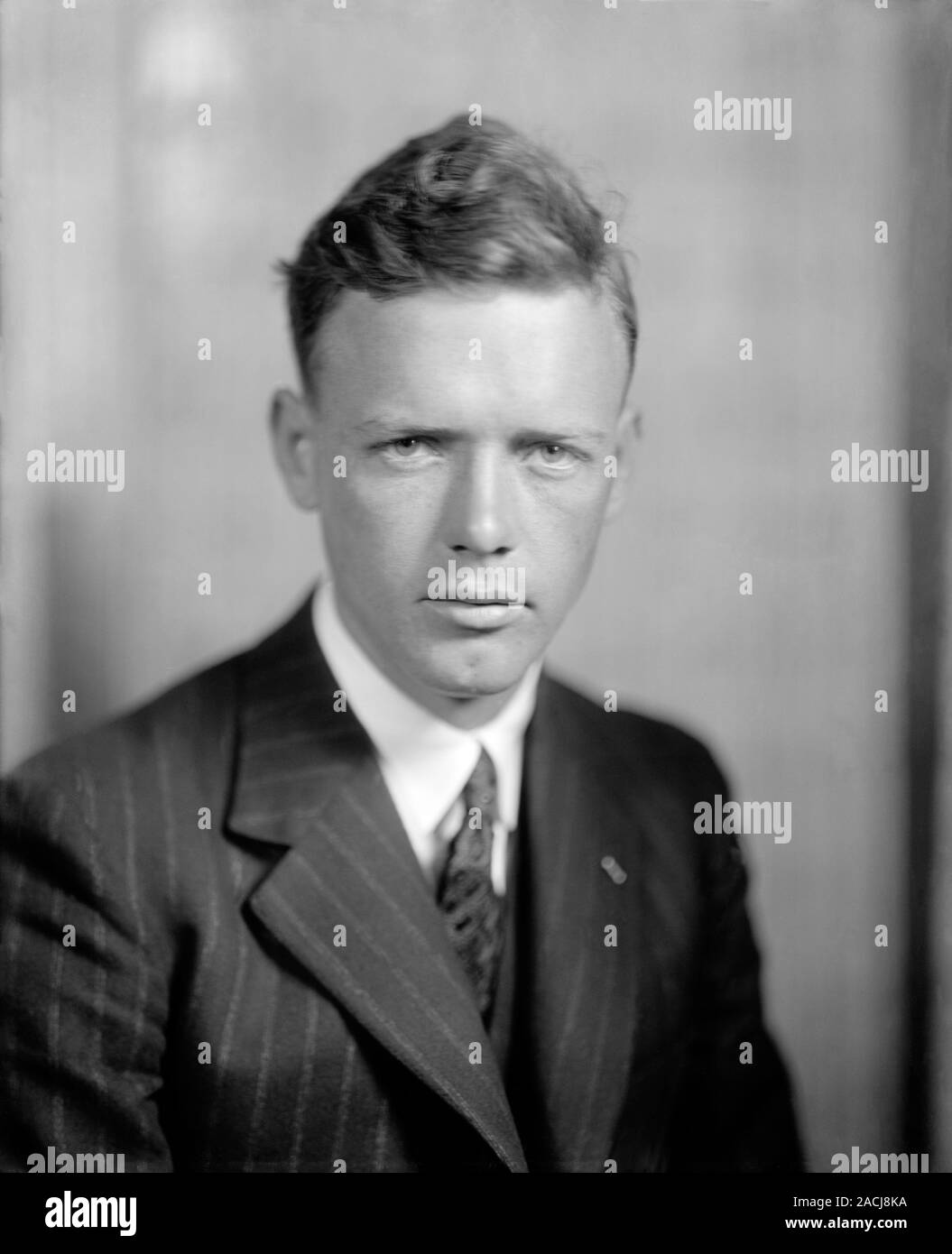 Charles Lindbergh (1902-1974), US aviation pioneer. In 1927, Lindbergh ...
