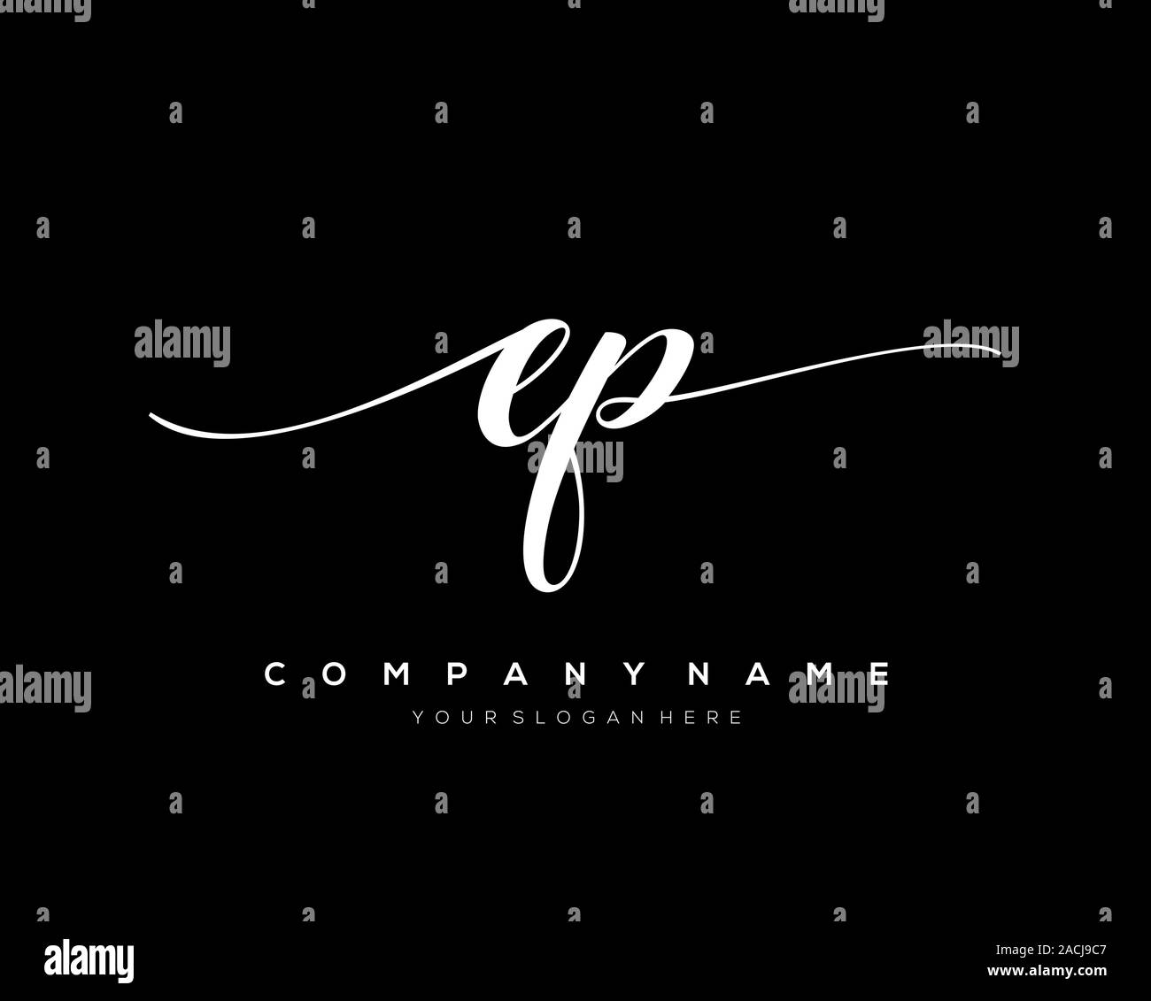 Letter ep logo Stock Vector Images - Alamy