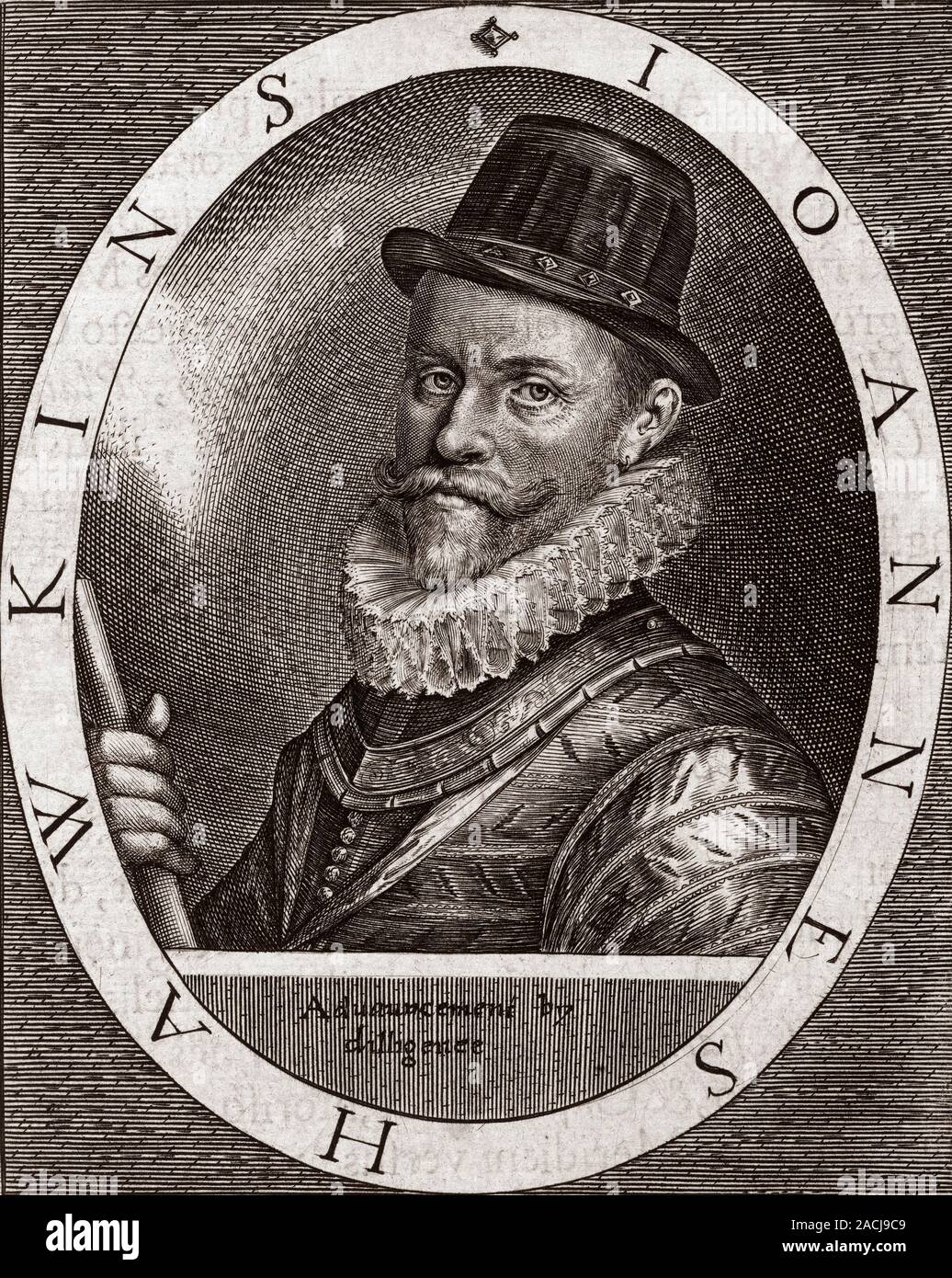 Sir John Hawkins (1532-1595), English adventurer and slave trader ...