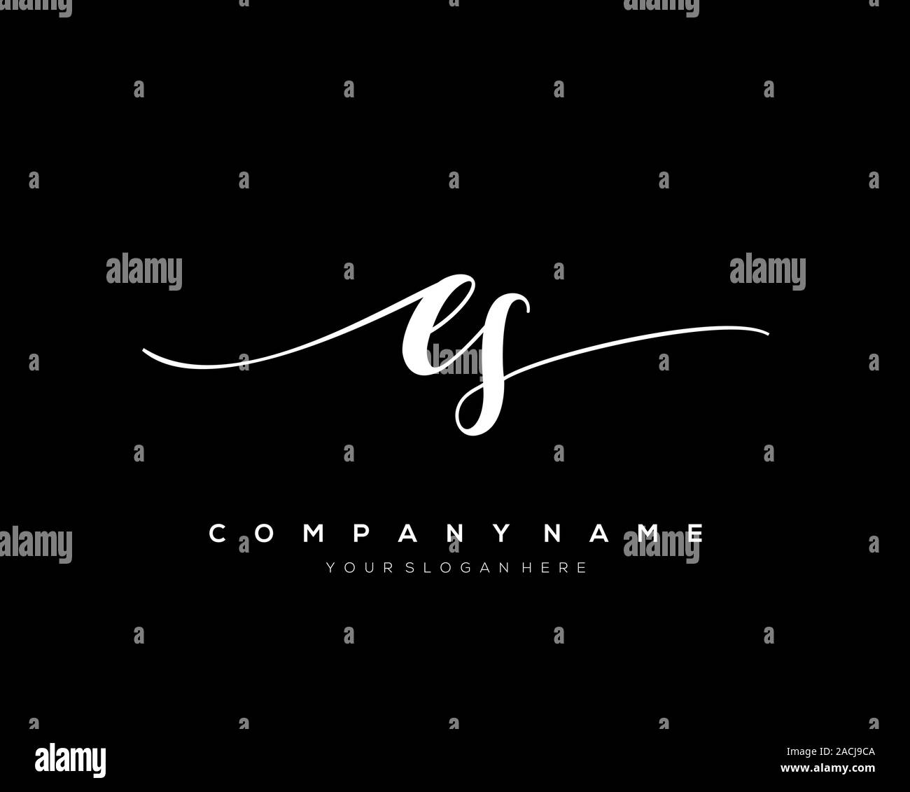 Es letter logo Stock Vector Images - Alamy