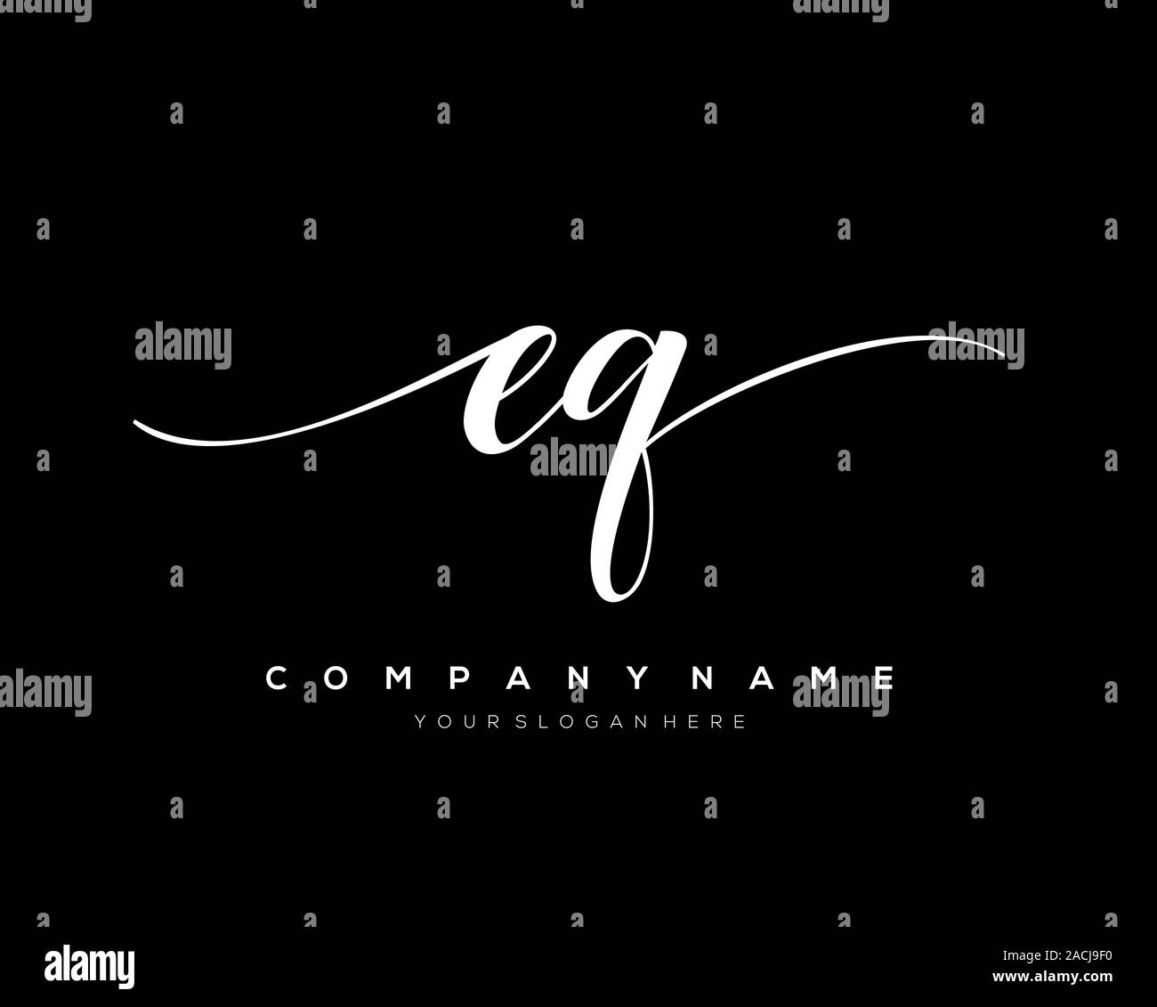 Eq letter logo hi-res stock photography and images - Alamy