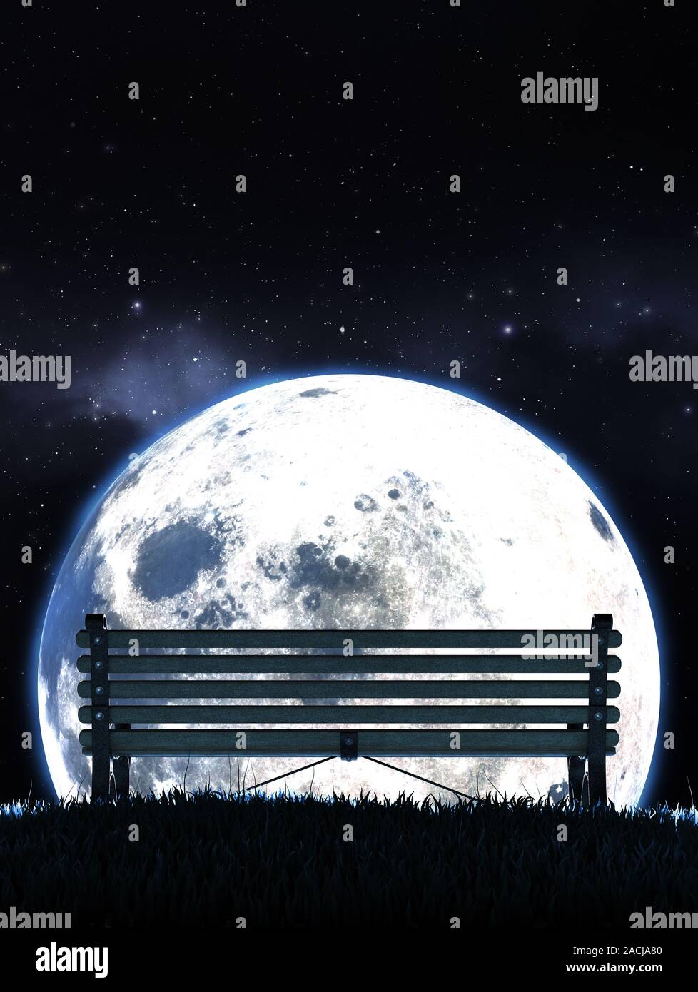 Empty bench at night hi-res stock photography and images - Alamy