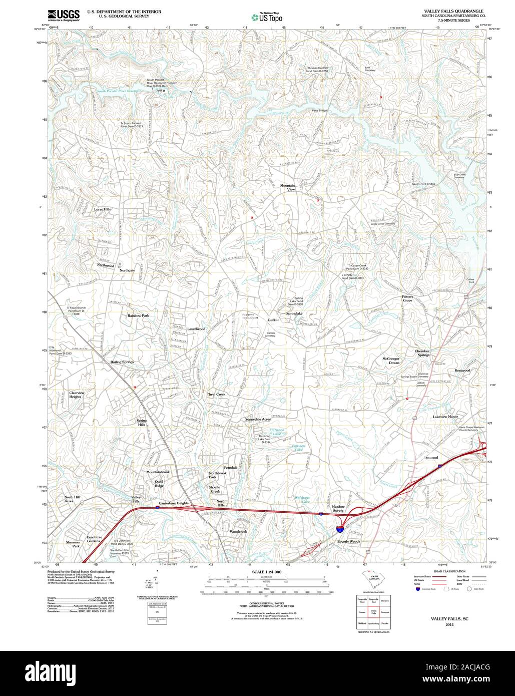 Map of valley falls hi-res stock photography and images - Alamy