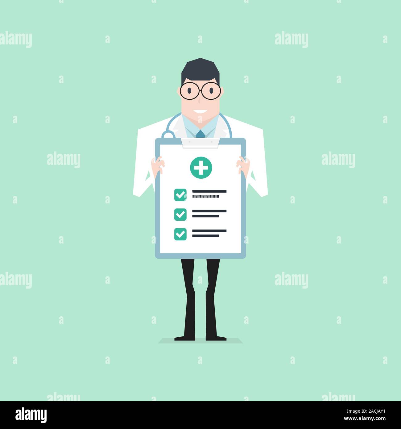Health check up report Stock Vector Images - Alamy