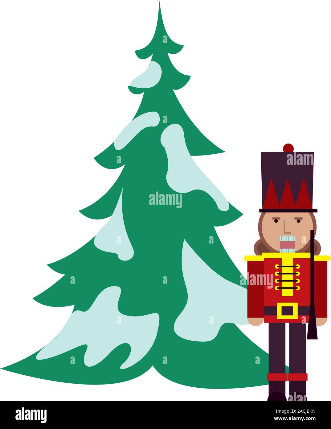 Snowy christmas tree toy Cut Out Stock Images & Pictures - Alamy