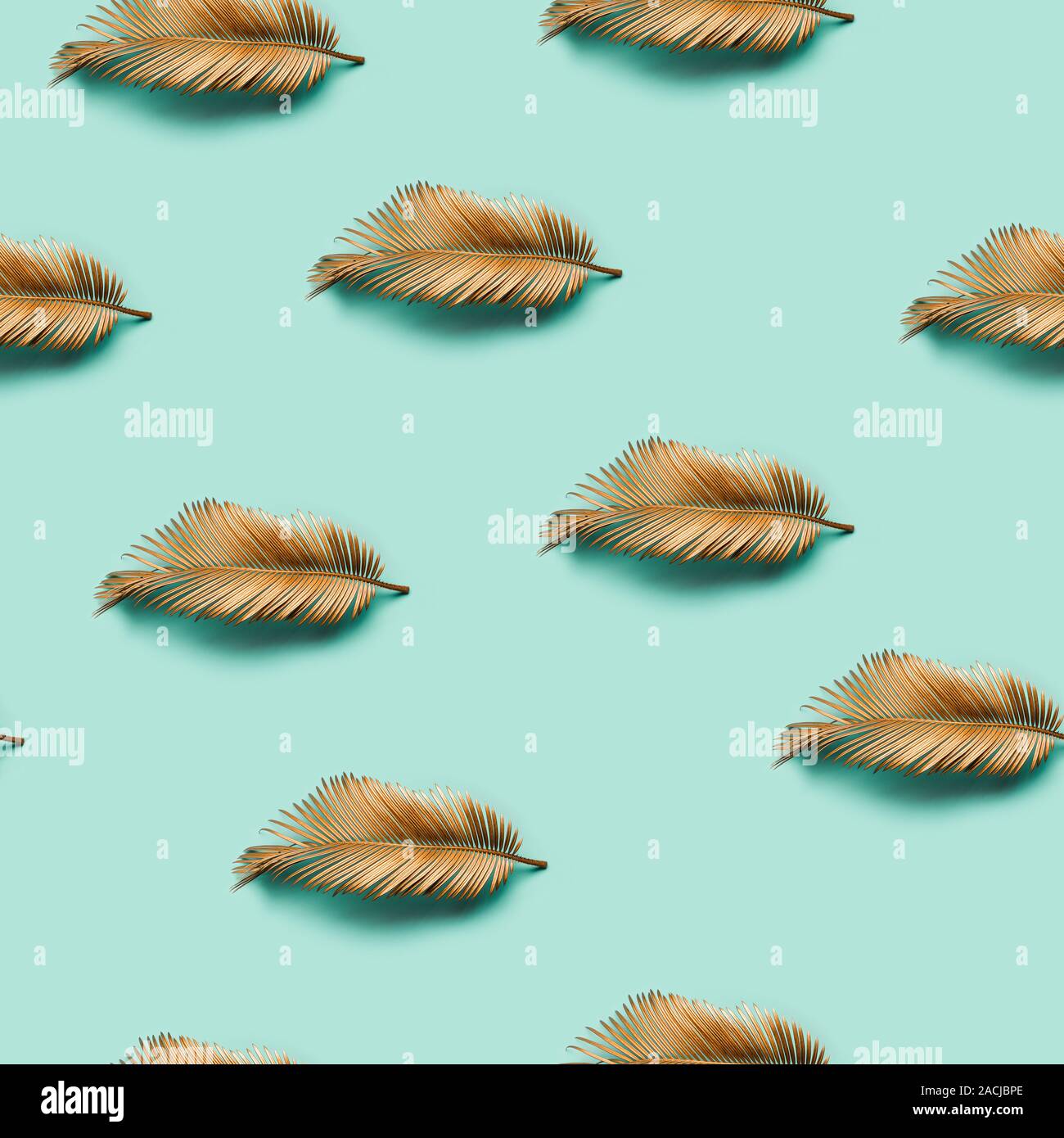 Seamless creative texture. Golden painted tropical Lip-shaped leaf on ...