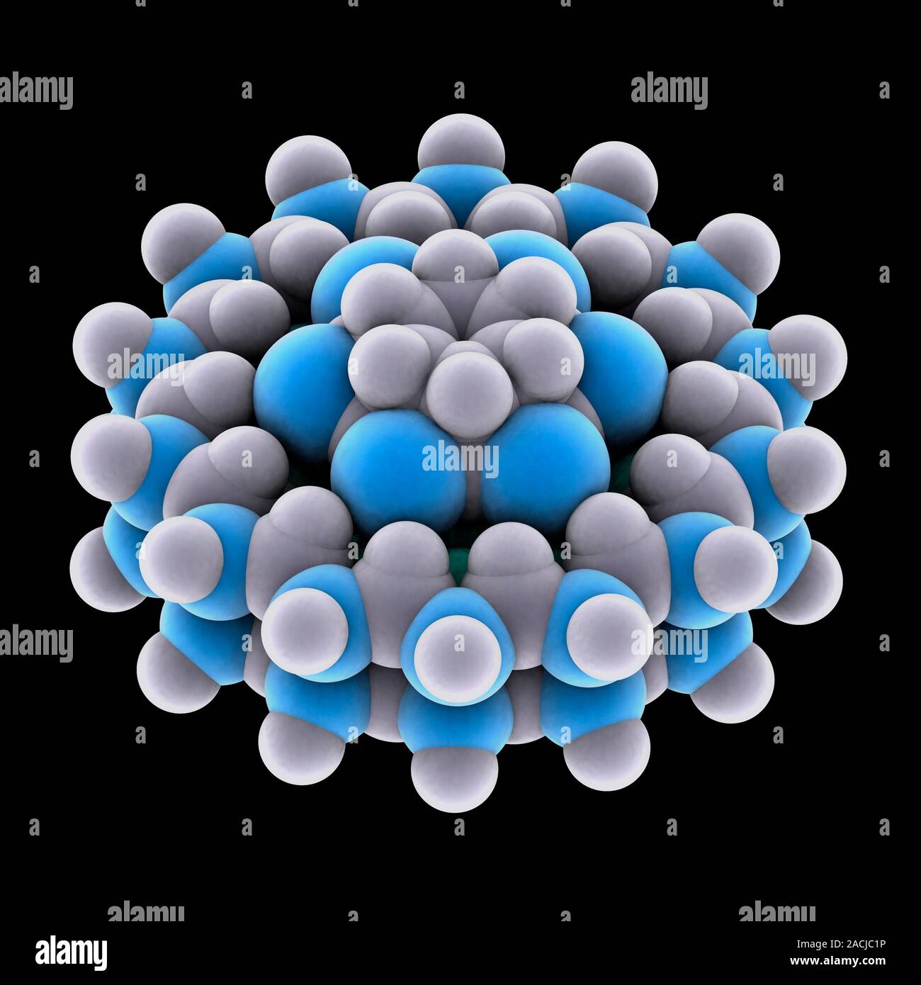 Artwork of a nano ball-bearing, a nanotechnology device created at the ...