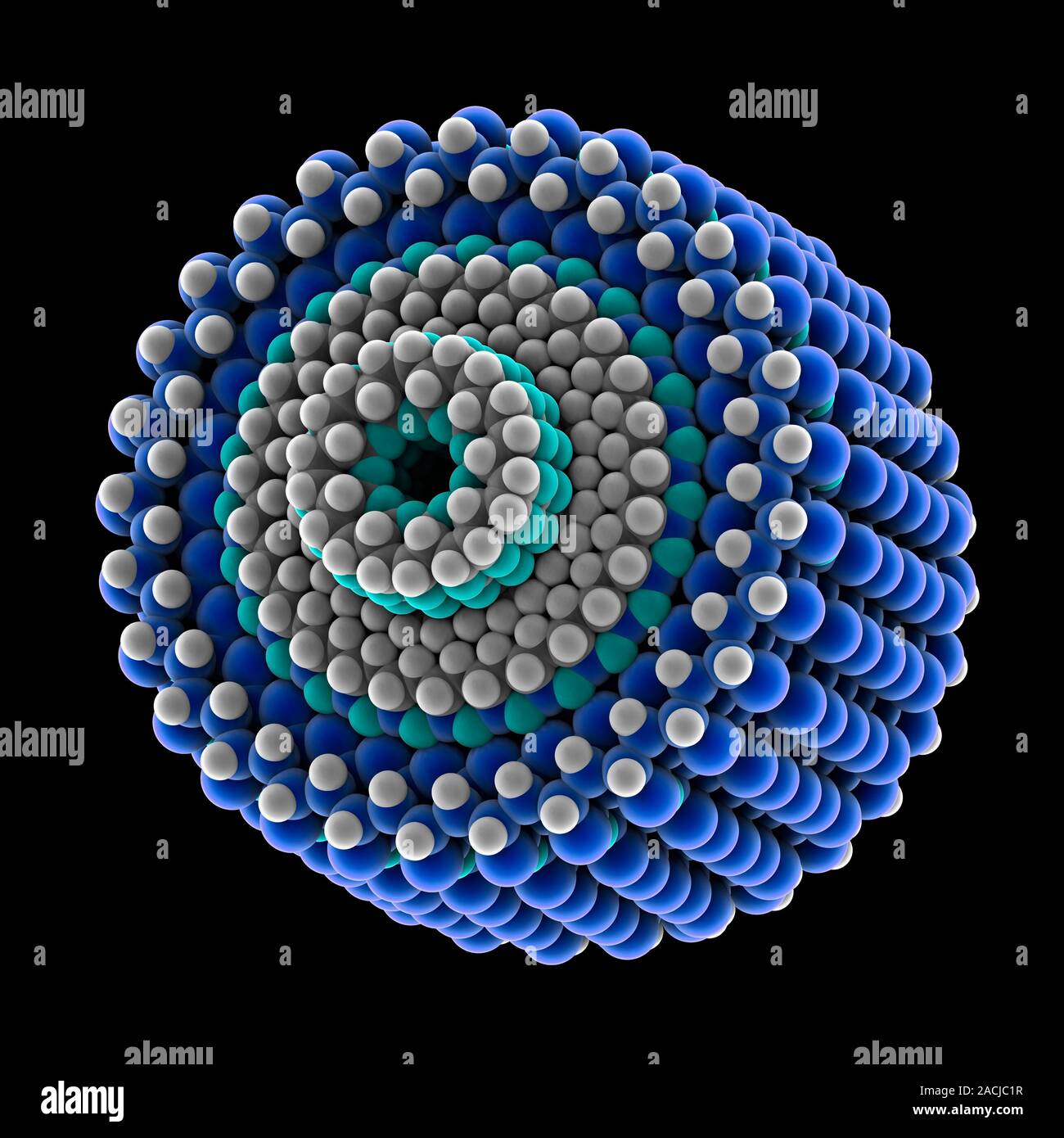 Artwork of a nano gearbox, a nanotechnology device created at the ...