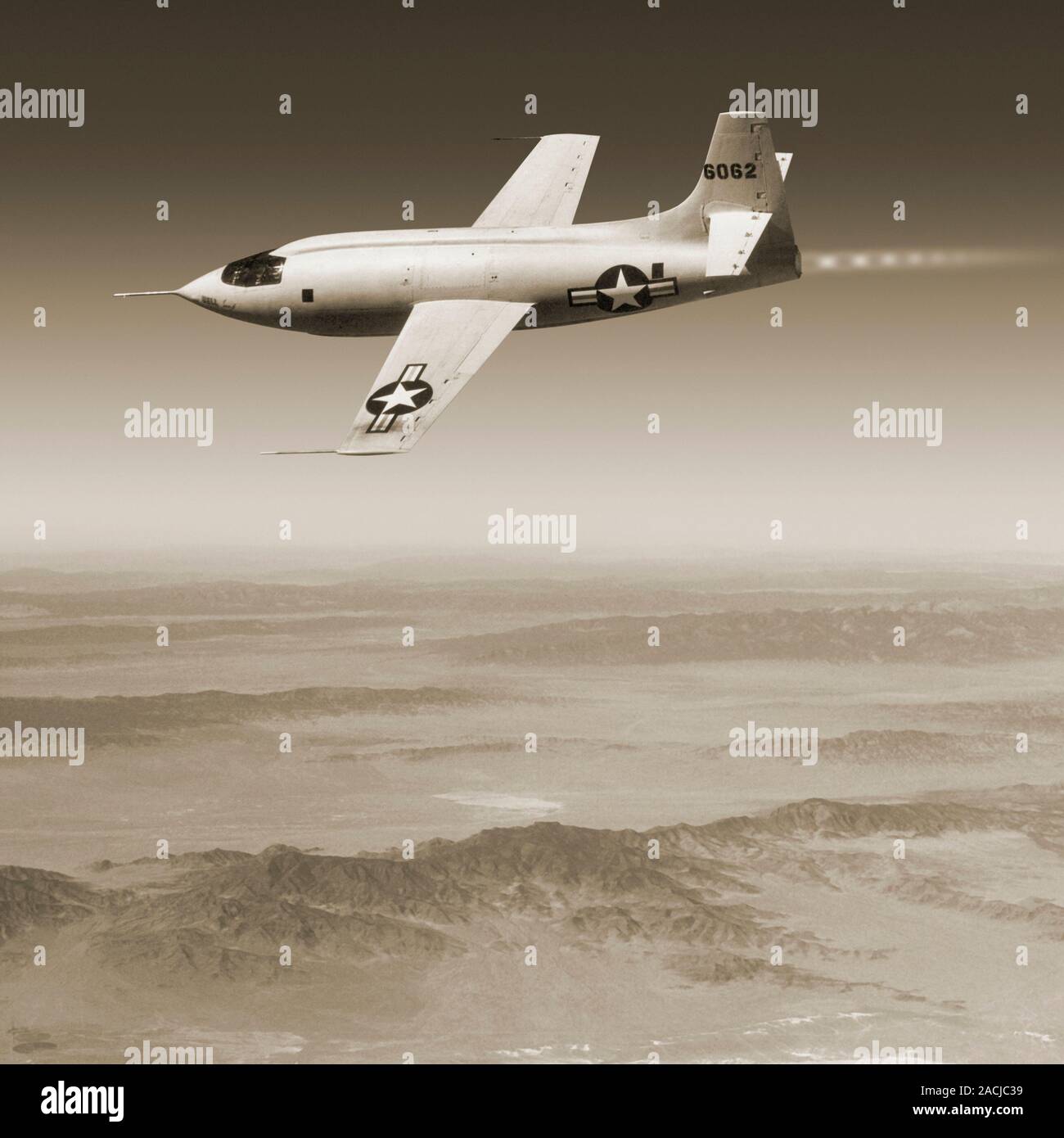 Bell X-1 supersonic aircraft. The Bell X-1 was flown by Charles 'Chuck ...