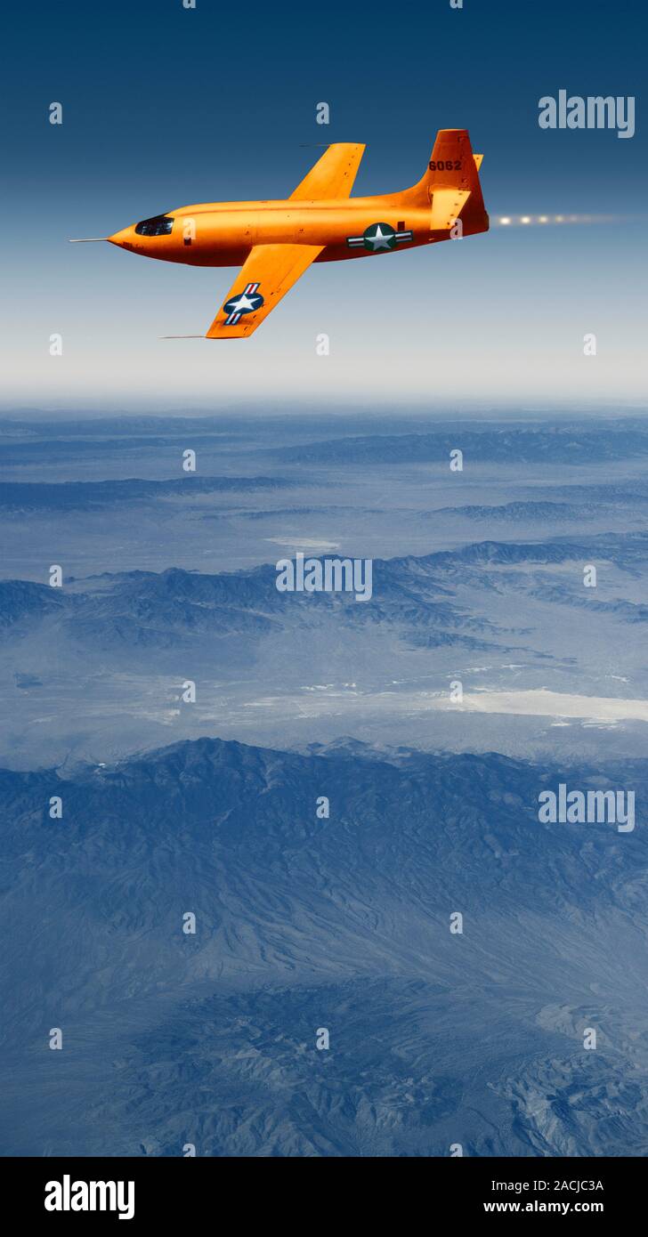 Bell X-1 supersonic aircraft. The Bell X-1 was flown by Charles 'Chuck ...