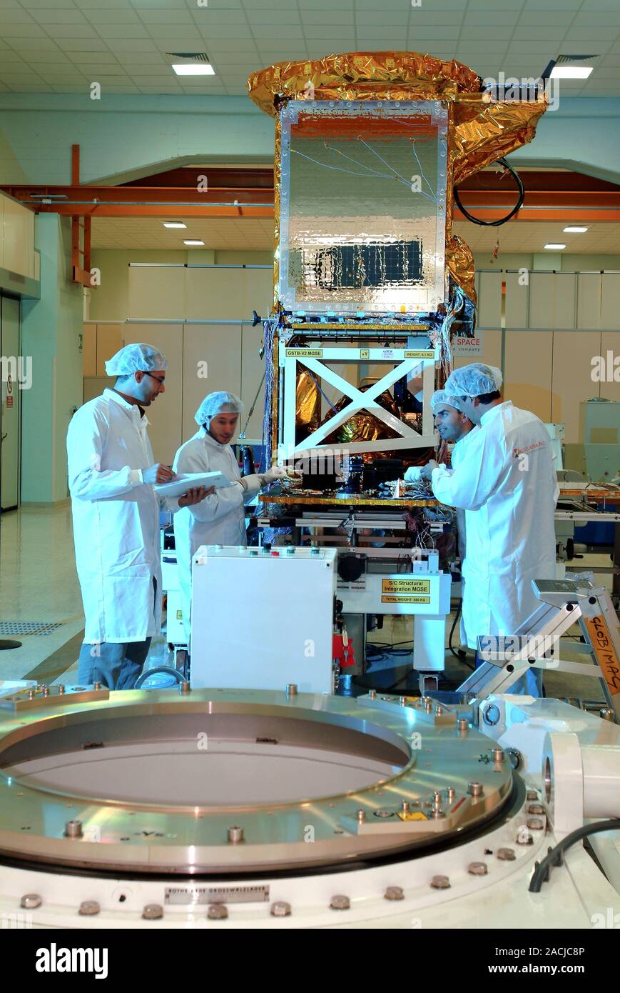 Global Navigation Satellite Engineers Performing Checks On The