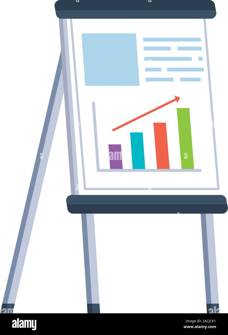 paper board with infographic isolated icon Stock Vector Image & Art - Alamy