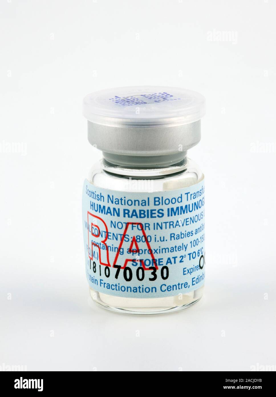Human rabies vaccine. Human immunoglobulin vaccine produced by the ...