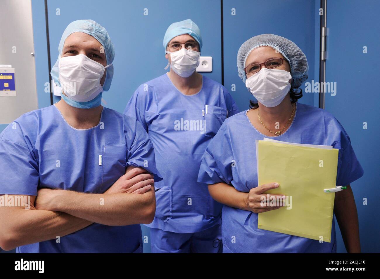 Surgical staff. Photographed in Paris, France Stock Photo - Alamy