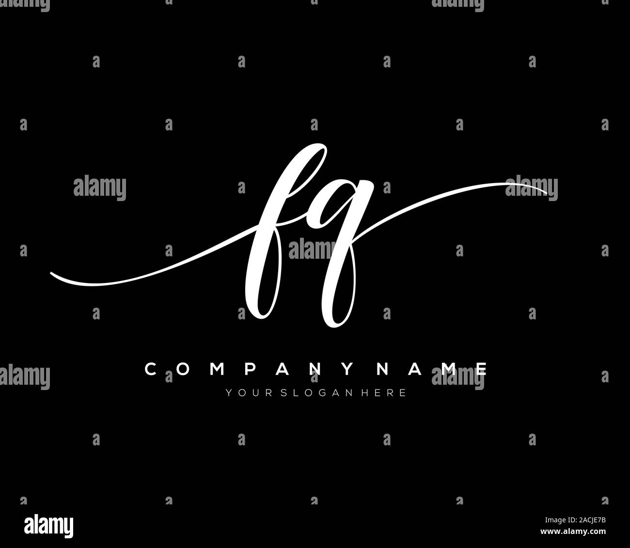 Fq letter logo hi-res stock photography and images - Alamy