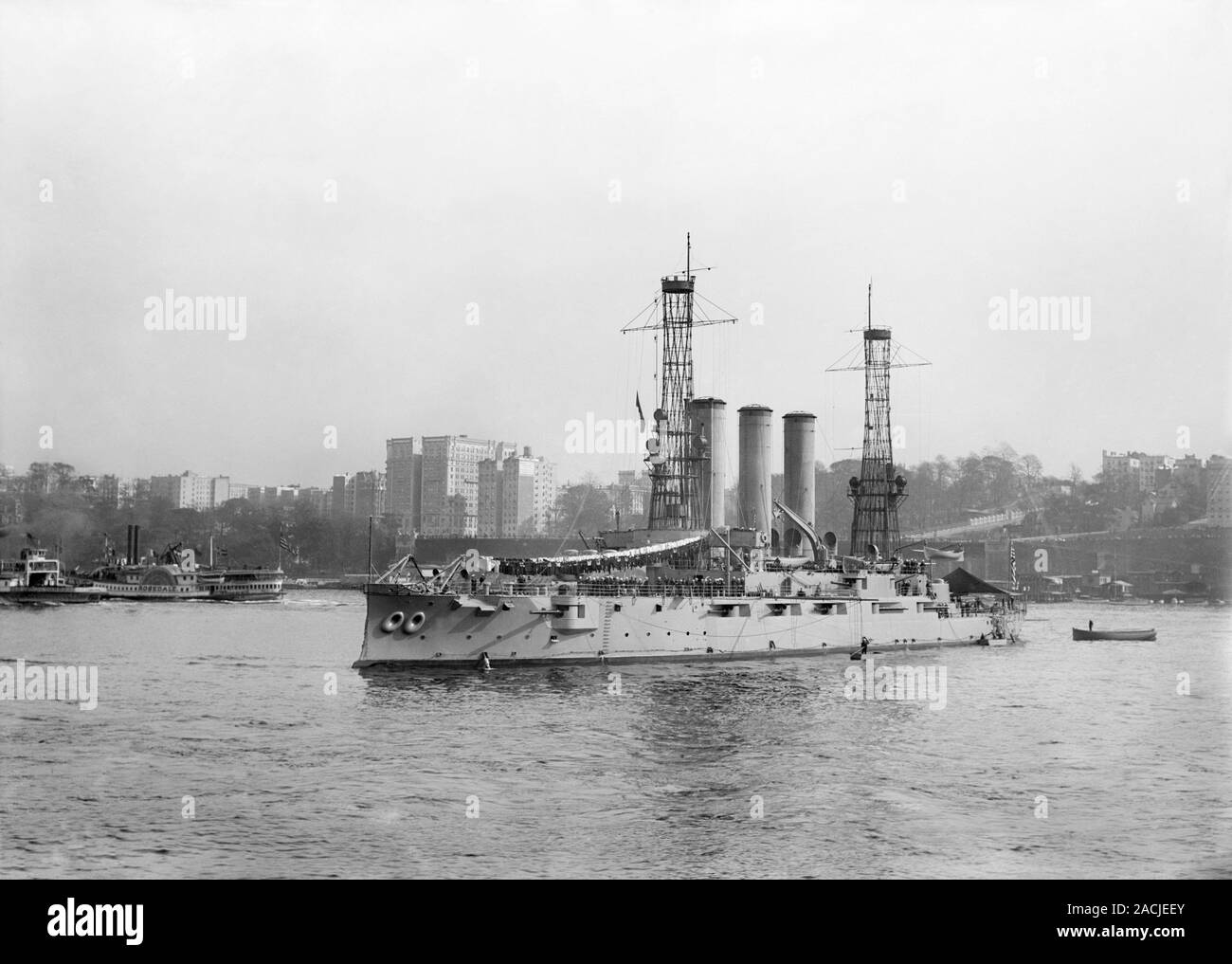 USS Maine. Historical image showing the second battleship of the USS ...