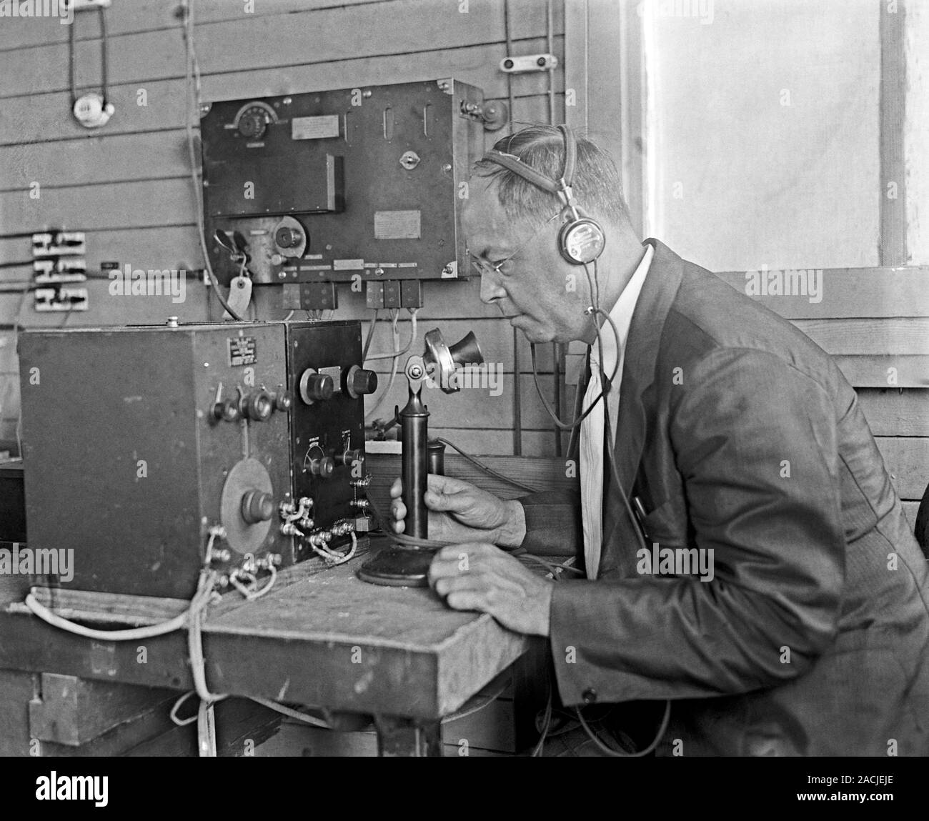 Harvey Hayes. Historical image of the American physicist, acoustic ...