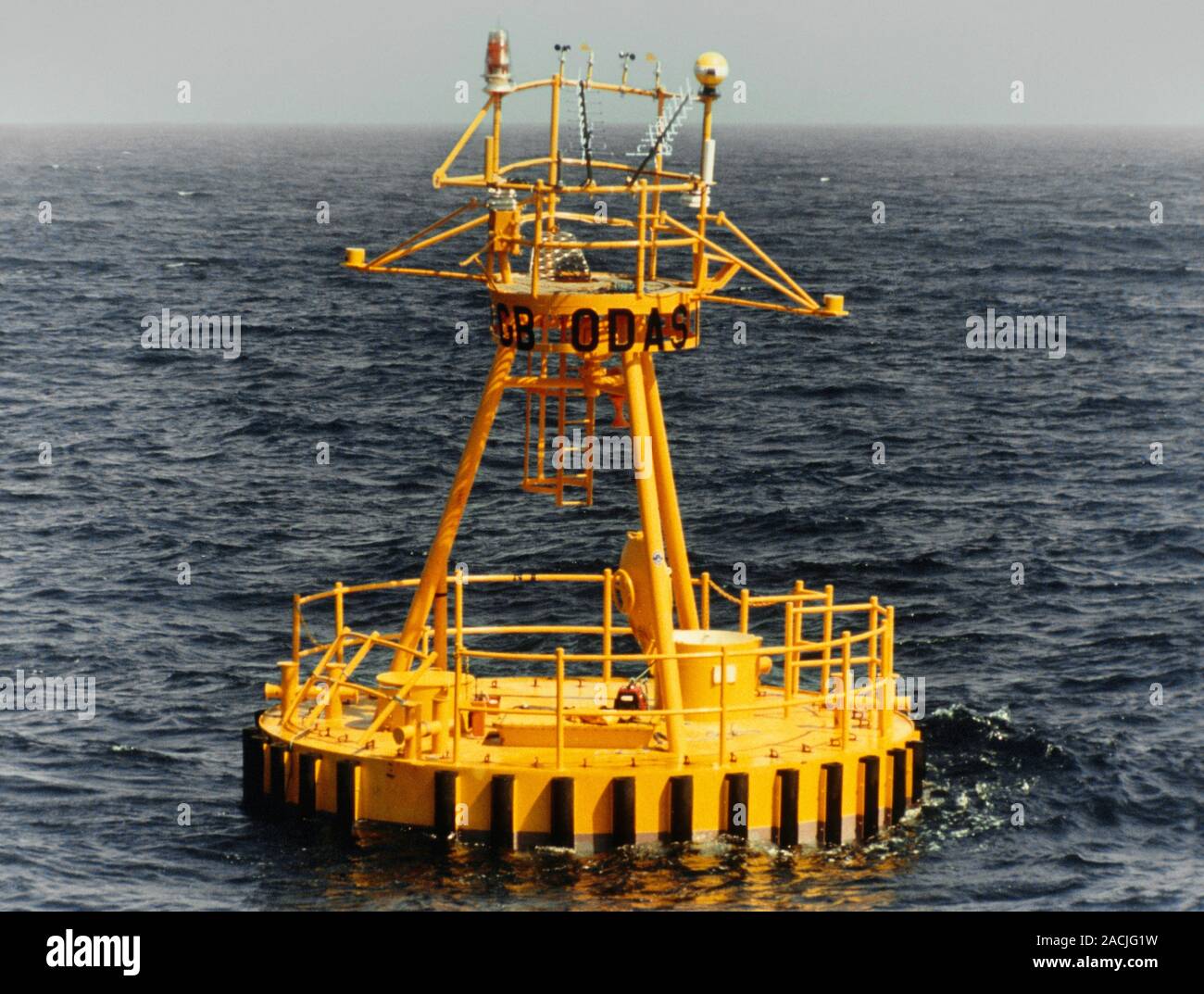 Weather buoy. This is the ODAS 10 buoy. ODAS (Ocean Data Acquisition ...