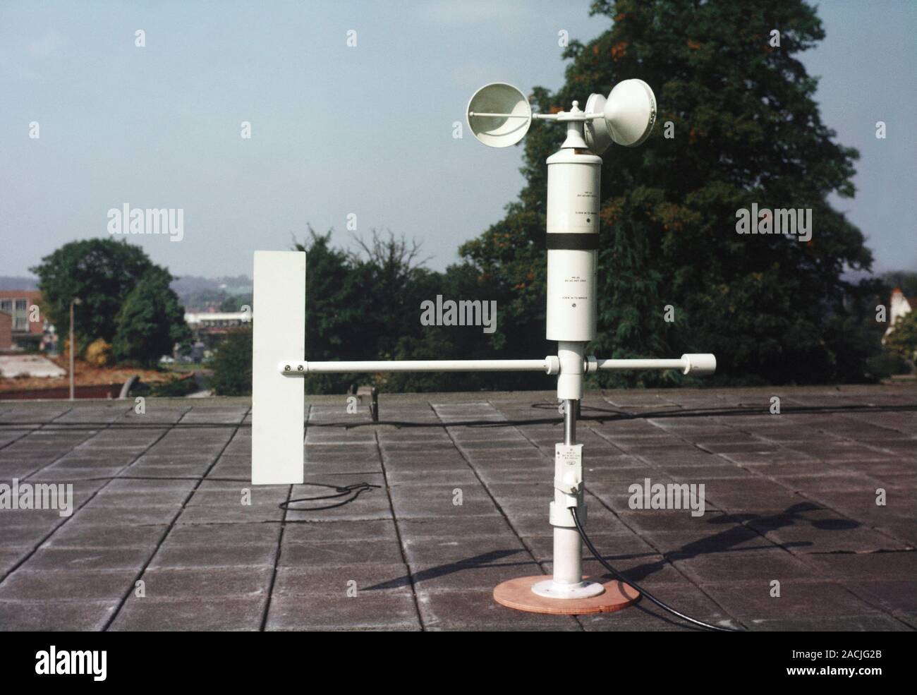 Anemometer. This device is used to measure wind direction and speed ...