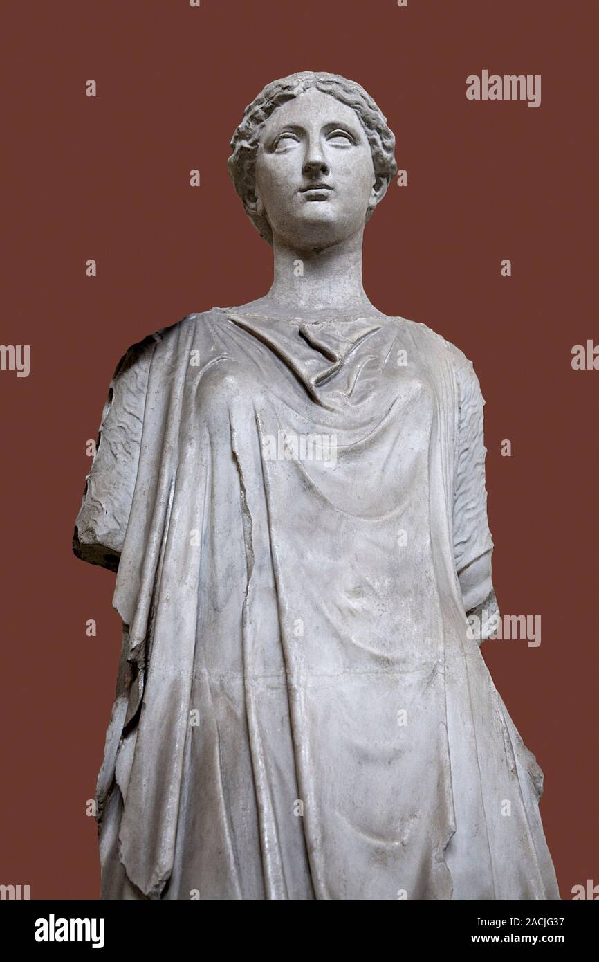 Statue of Hygieia, Greek goddess of health, cleanliness and sanitation ...