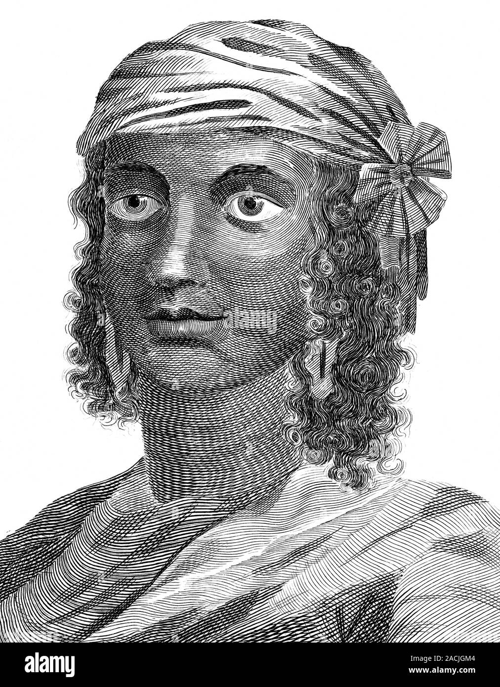 Easter Island woman, artwork Stock Photo - Alamy