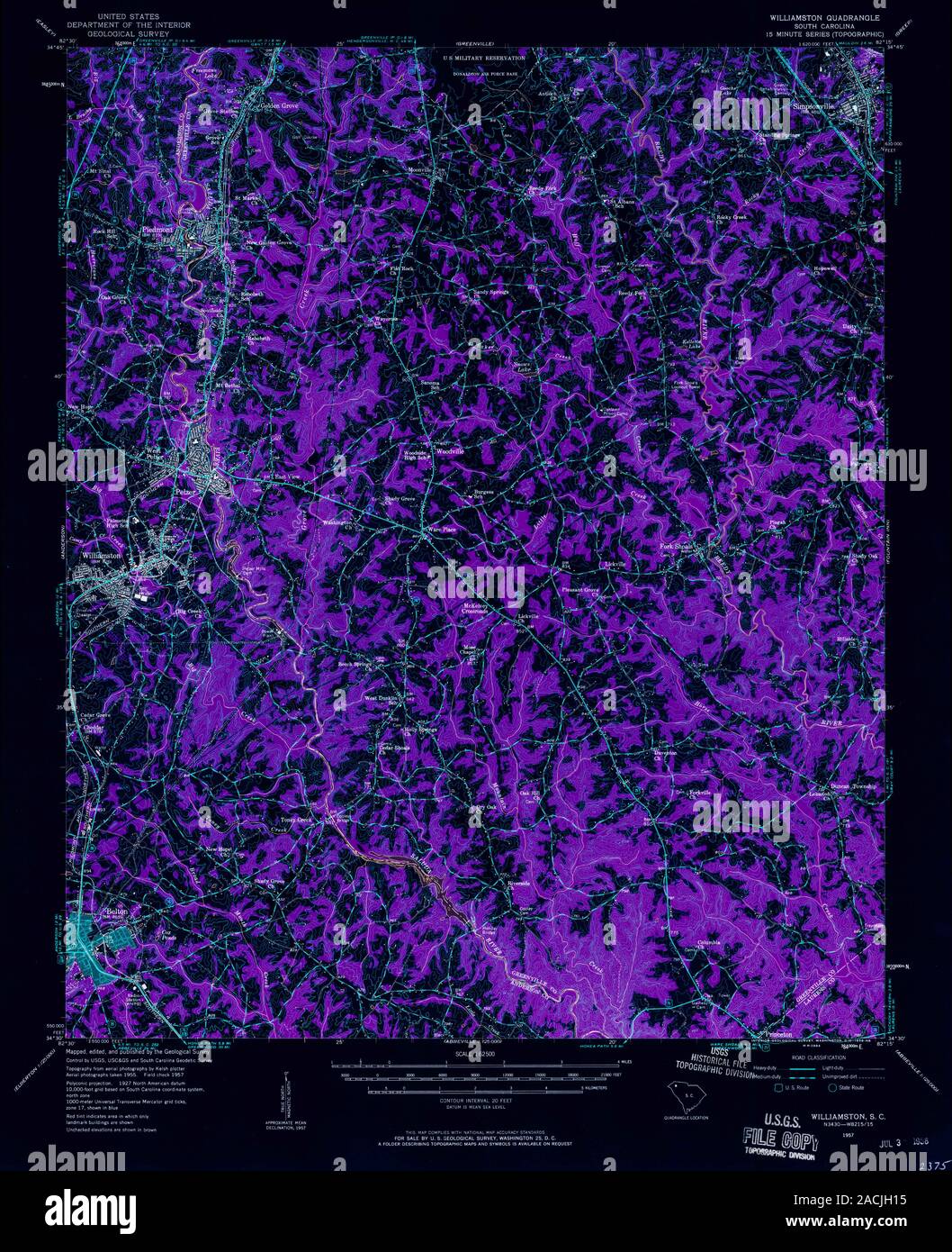 Map of williamston hi-res stock photography and images - Alamy