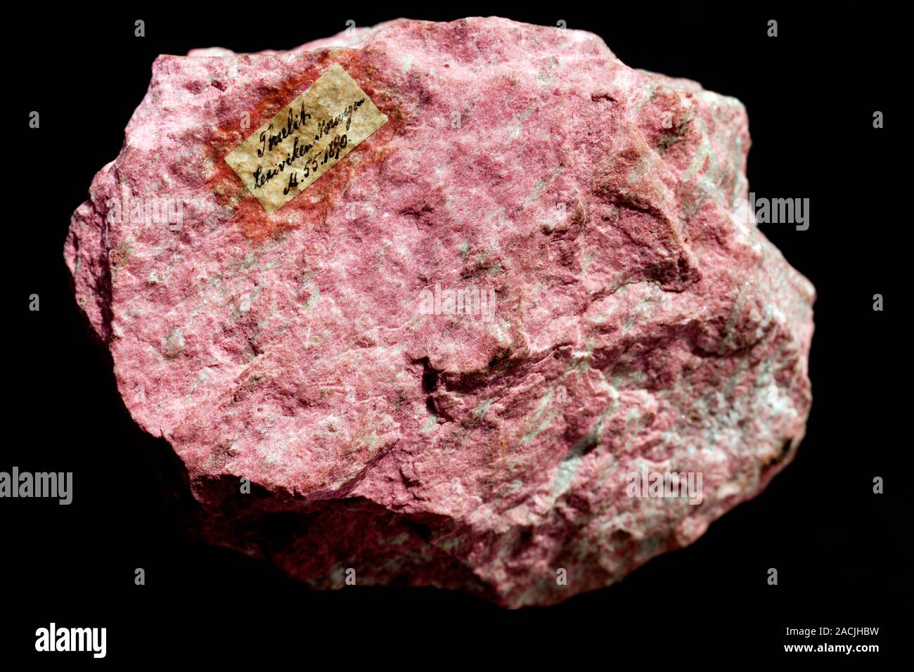 Thulite mineral. Thulite (or rosaline) is a pink manganese-bearing ...