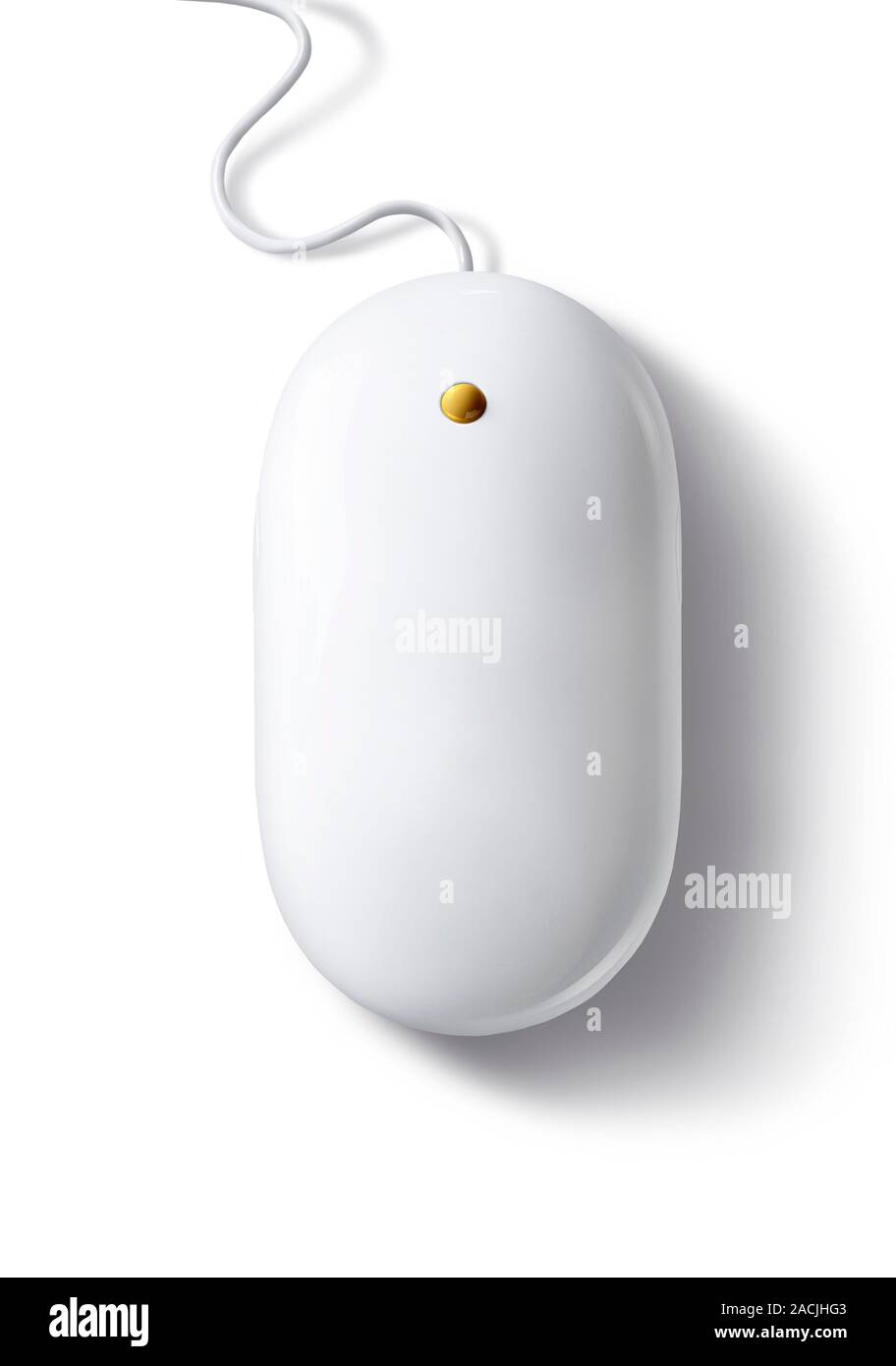 Computer mouse, artwork. This peripheral computer device is used to control a cursor on a ...