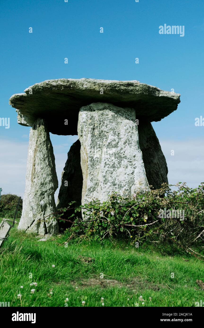 Standing stones. This structure, which was once a neolithic burial ...