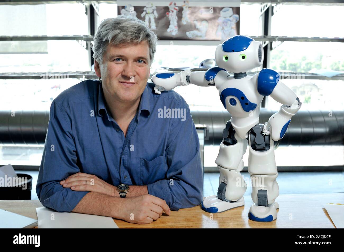Robotics lab. Roboticist with Nao, an autonomous humanoid robot ... Robotics lab. Roboticist with Nao, an autonomous humanoid robot ...