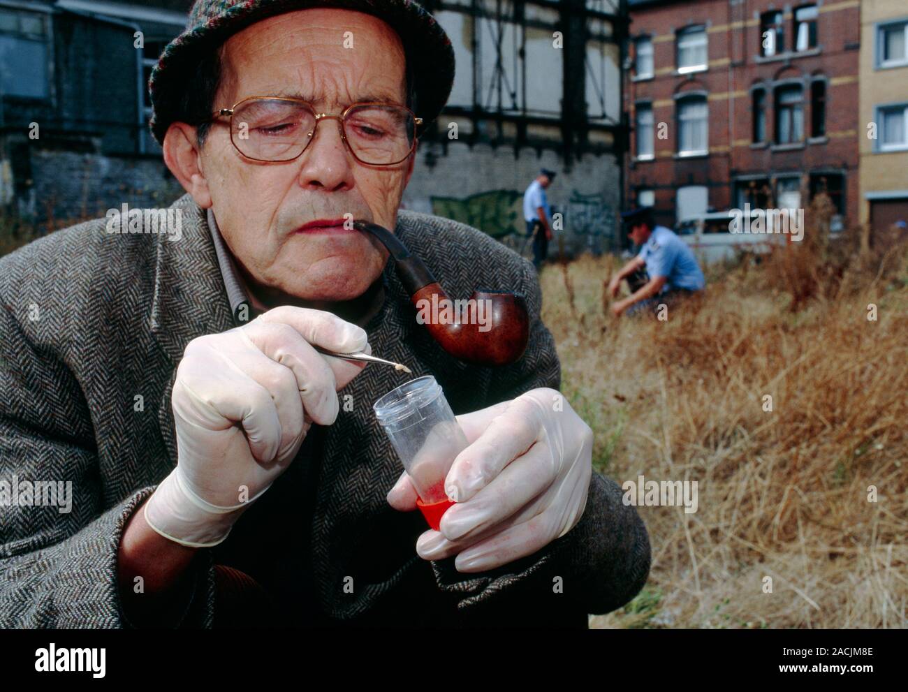 Forensic entomology. Belgian forensic entomologist Marcel Leclerc ...