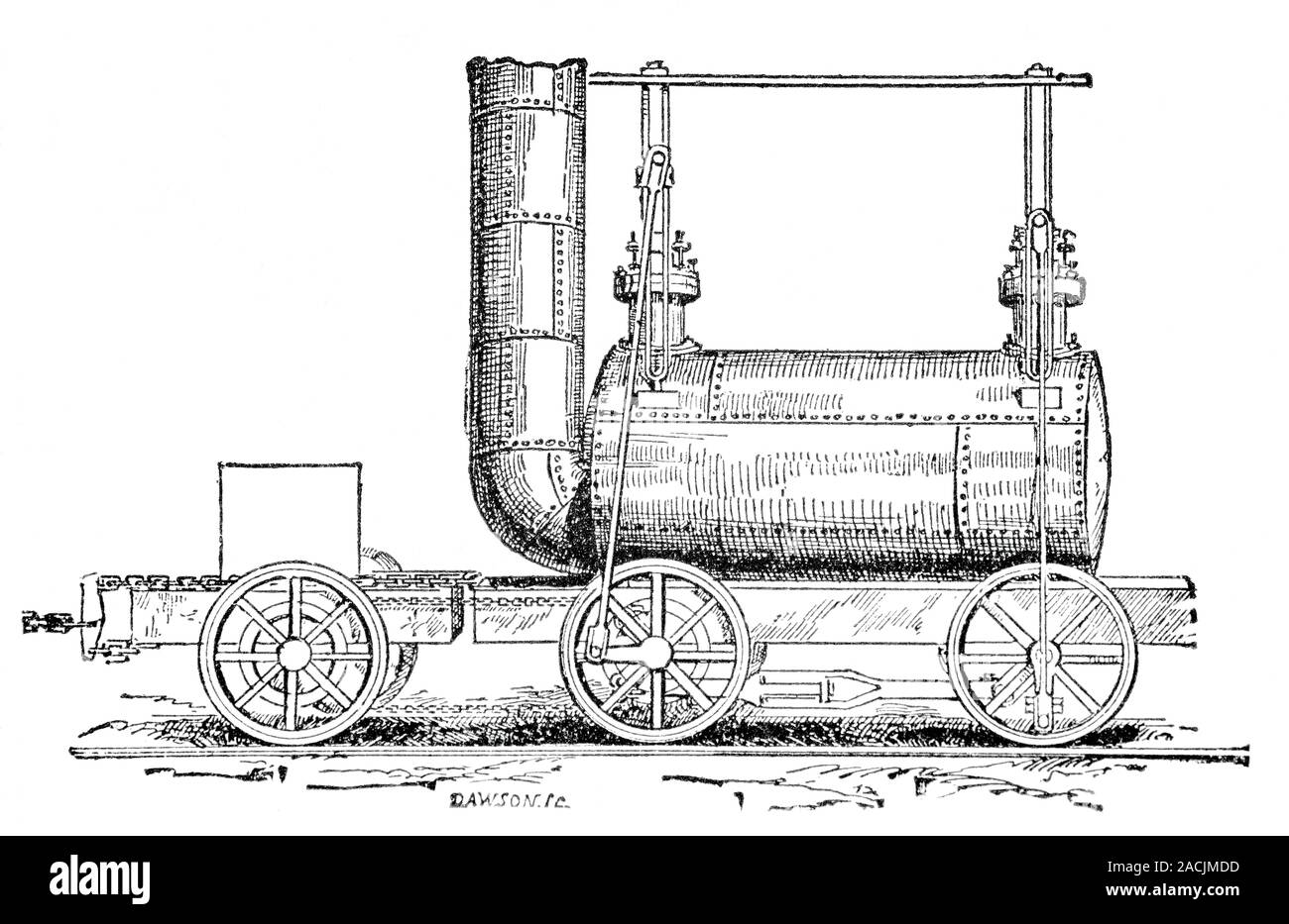 Stephenson's 1815 locomotive. This early steam locomotive was built in ...