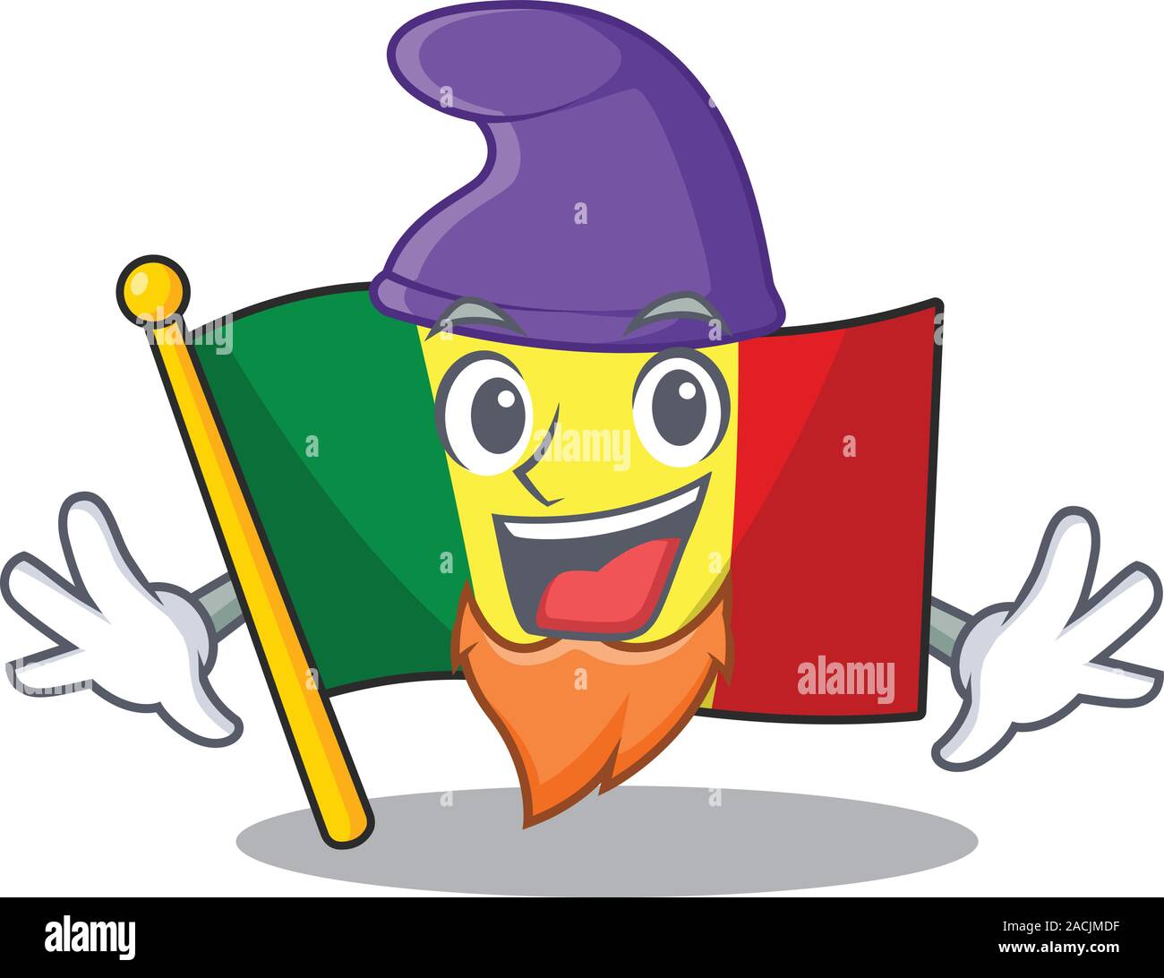 Flag mali mascot cartoon style as an Elf Stock Vector Image & Art - Alamy